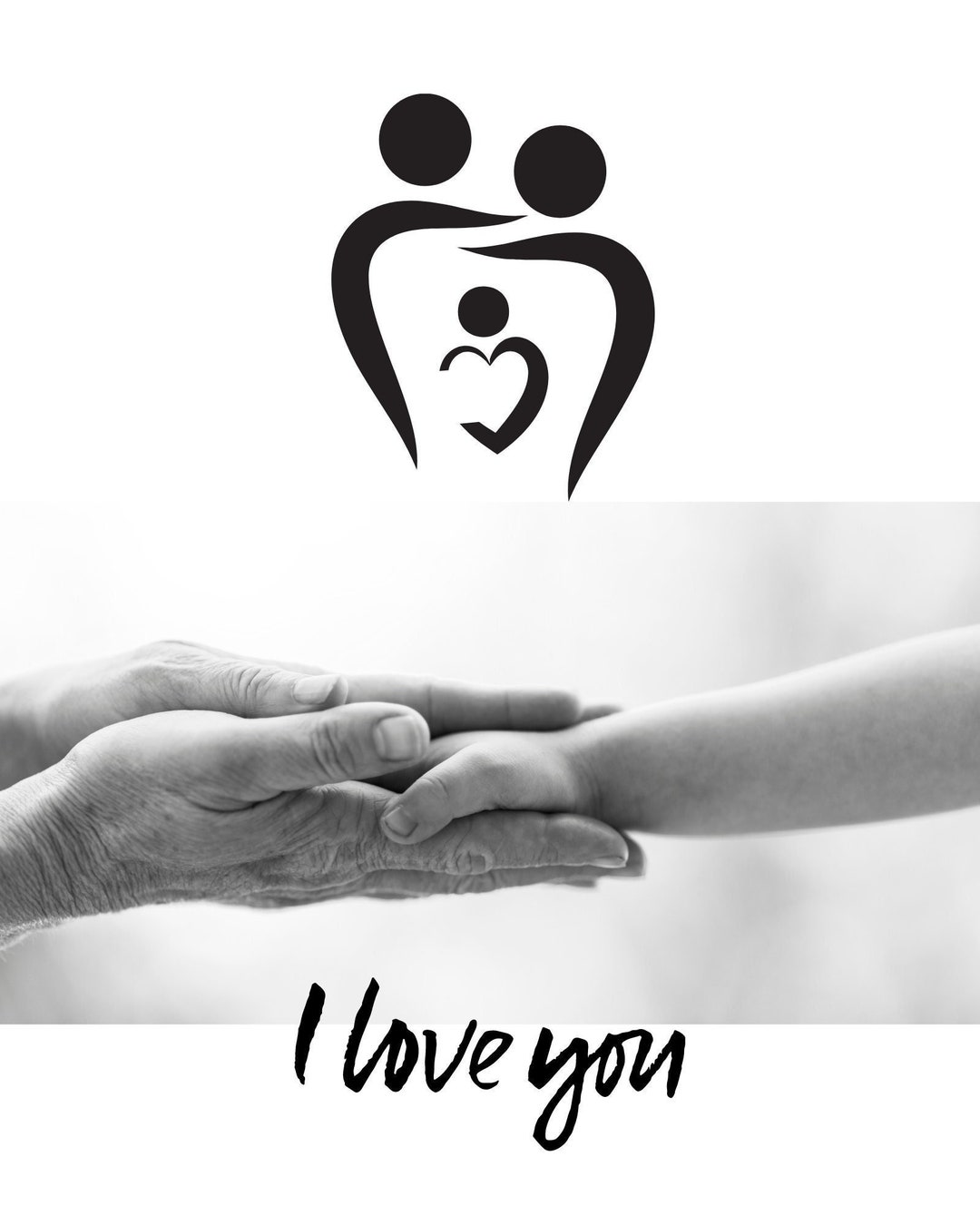 I Love You - Hands Digital Print - Etsy