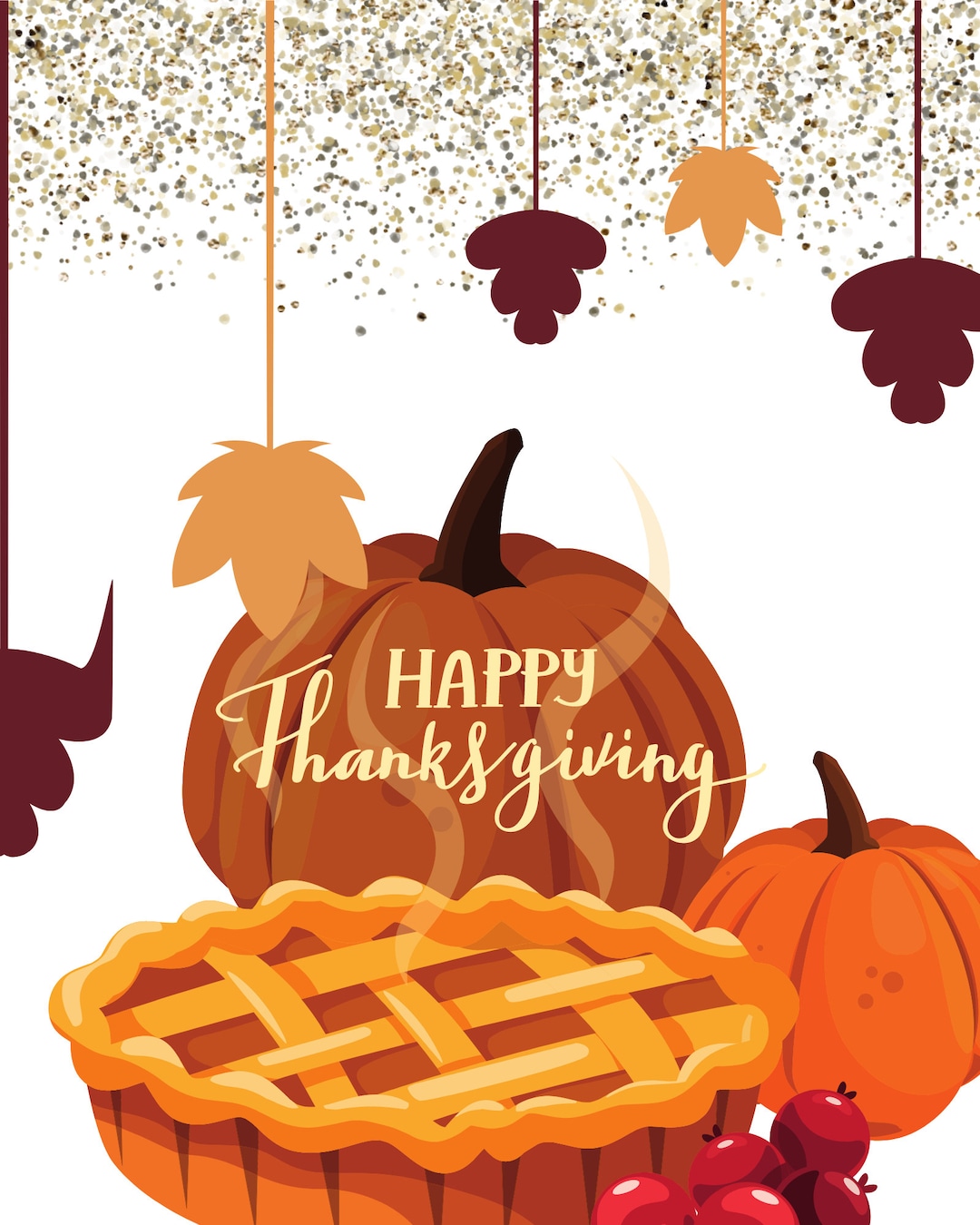 Happy Thanksgiving Digital Print - Etsy