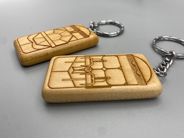 RAPHAEL- Custom Maple Wood Keychain - Etsy