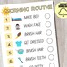 Daily Visual Routine Chart With Cards Morning Afternoon - Etsy
