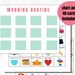 Daily Visual Routine Chart With Cards Morning Afternoon - Etsy