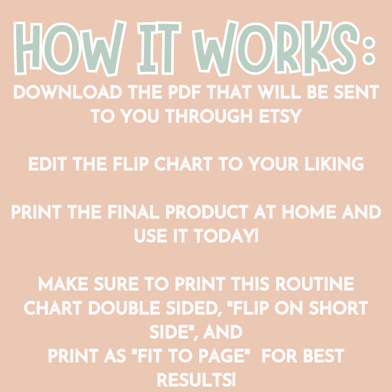 Editable Toddler Routine Natural Boho Bedtime Routine Chart - Etsy