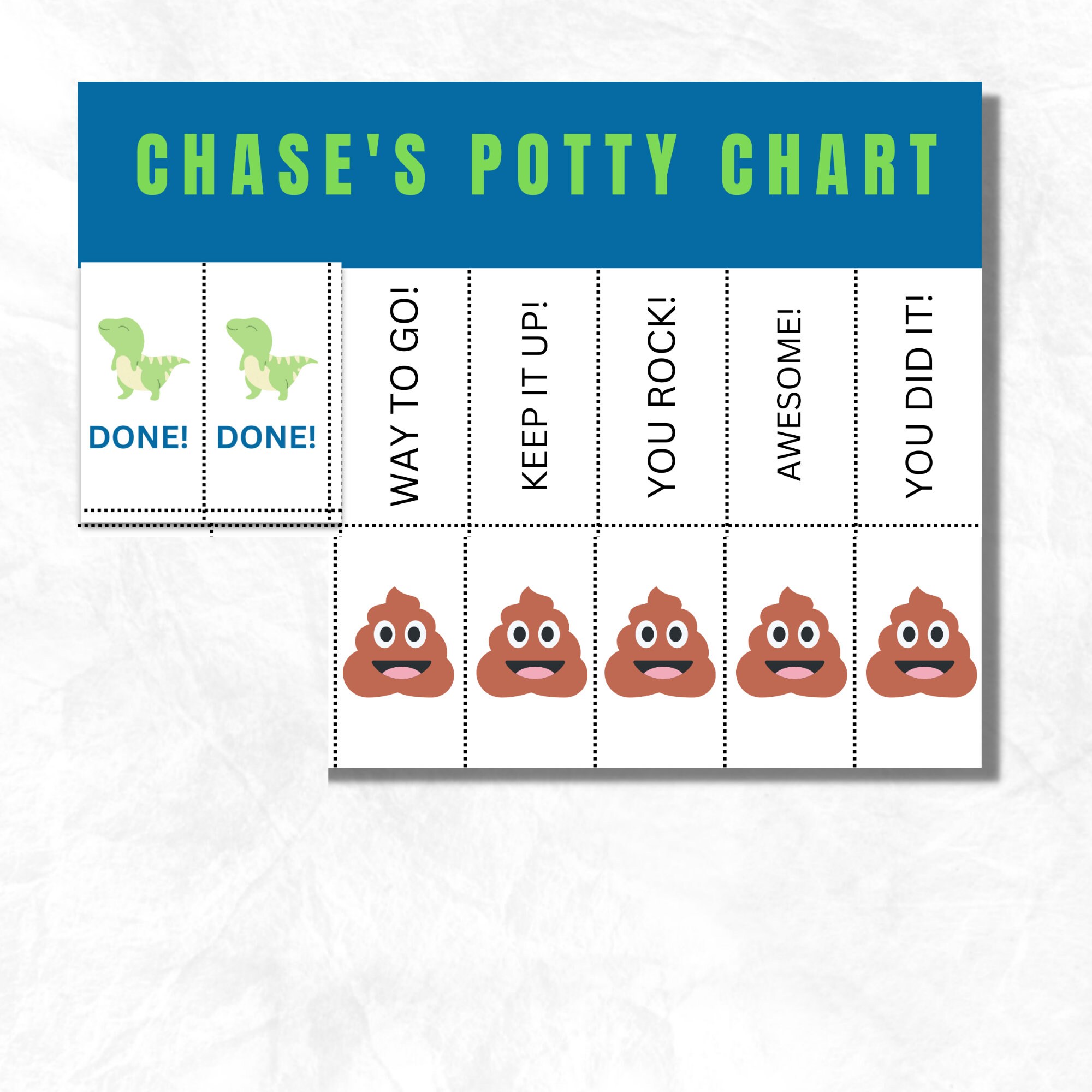 Editable Potty Chart Potty Training Chart Custom Flip Chart - Etsy Canada