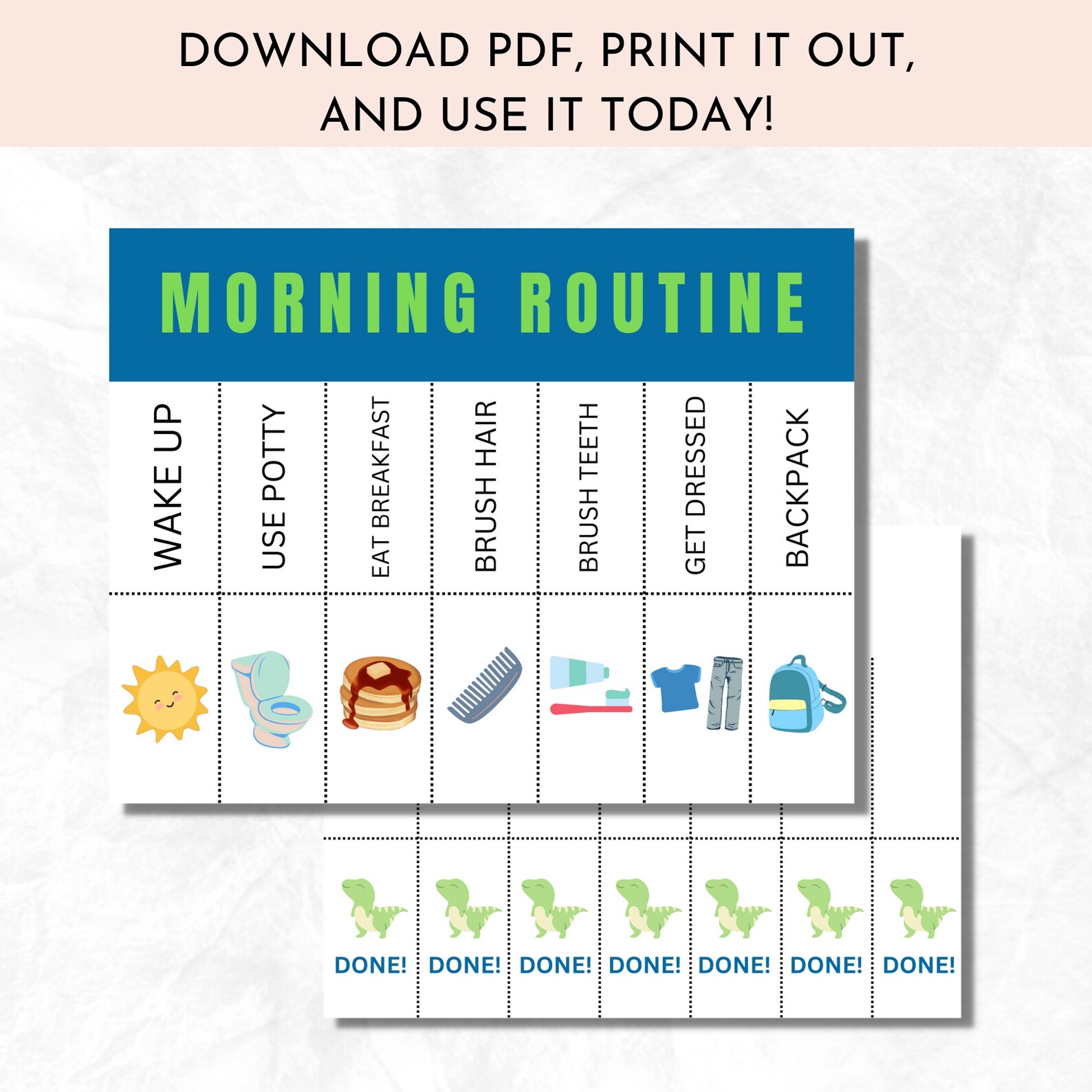 Toddler Routine Bedtime Routine Chart Visual Schedule - Etsy
