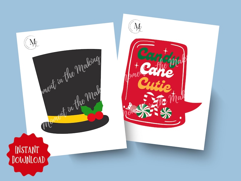 Christmas Photo Booth Props: Christmas Party Printables (instant ...