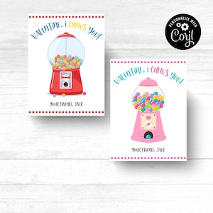 Class Valentine I Chews You, Printable School Valentines, Valentine's ...