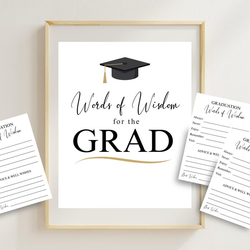 Graduation Advice Cards - Etsy