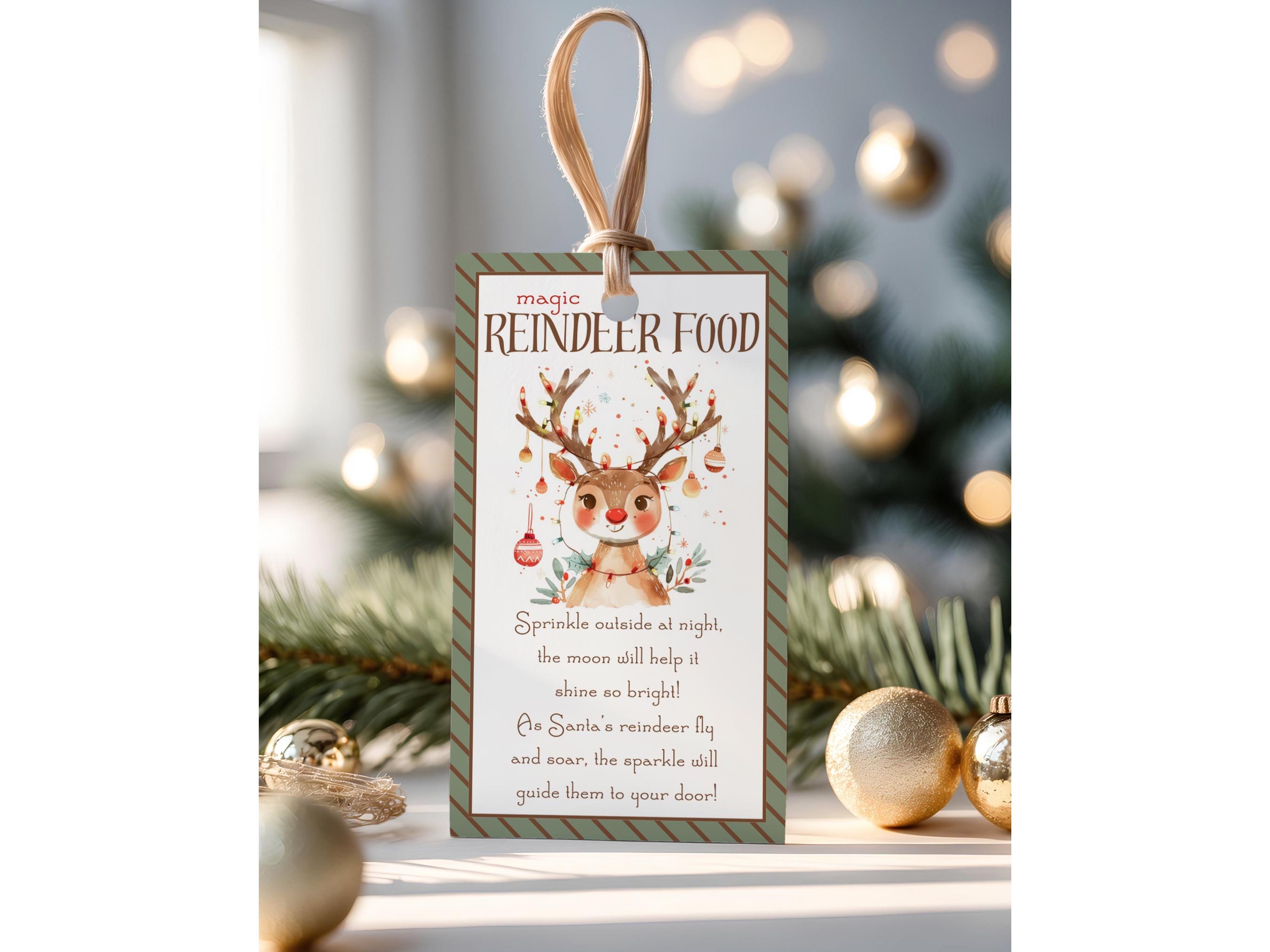 Reindeer Food Gift Tag: (instant Download) - Etsy