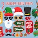 Christmas Photo Booth Props: Christmas Party Printables (instant ...