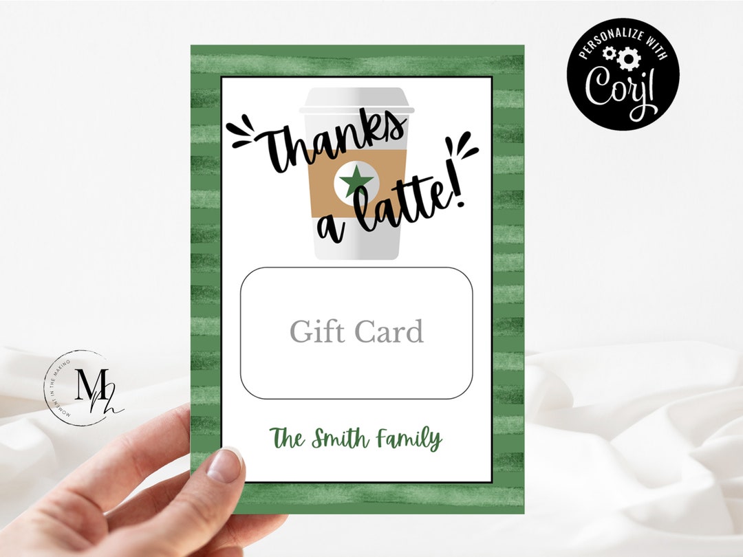Teacher Appreciation Gift Card Holder Printable: Personalized Thank You ...