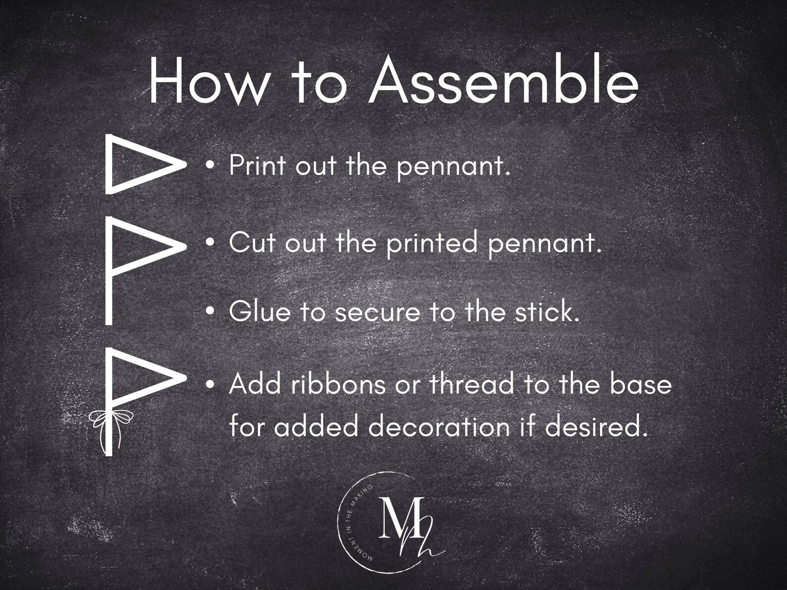 Picture Day Rainbow Font Pennant, Printable Pennants, Instant Download ...