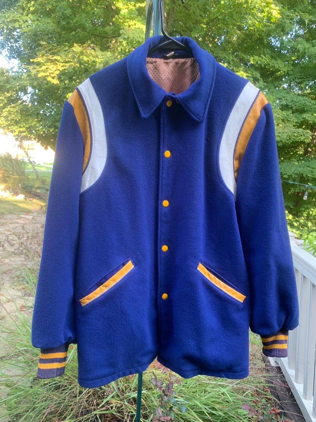 Vintage 1940s/50s Lettermans Jacket Blue Gold White Size 36 - Etsy