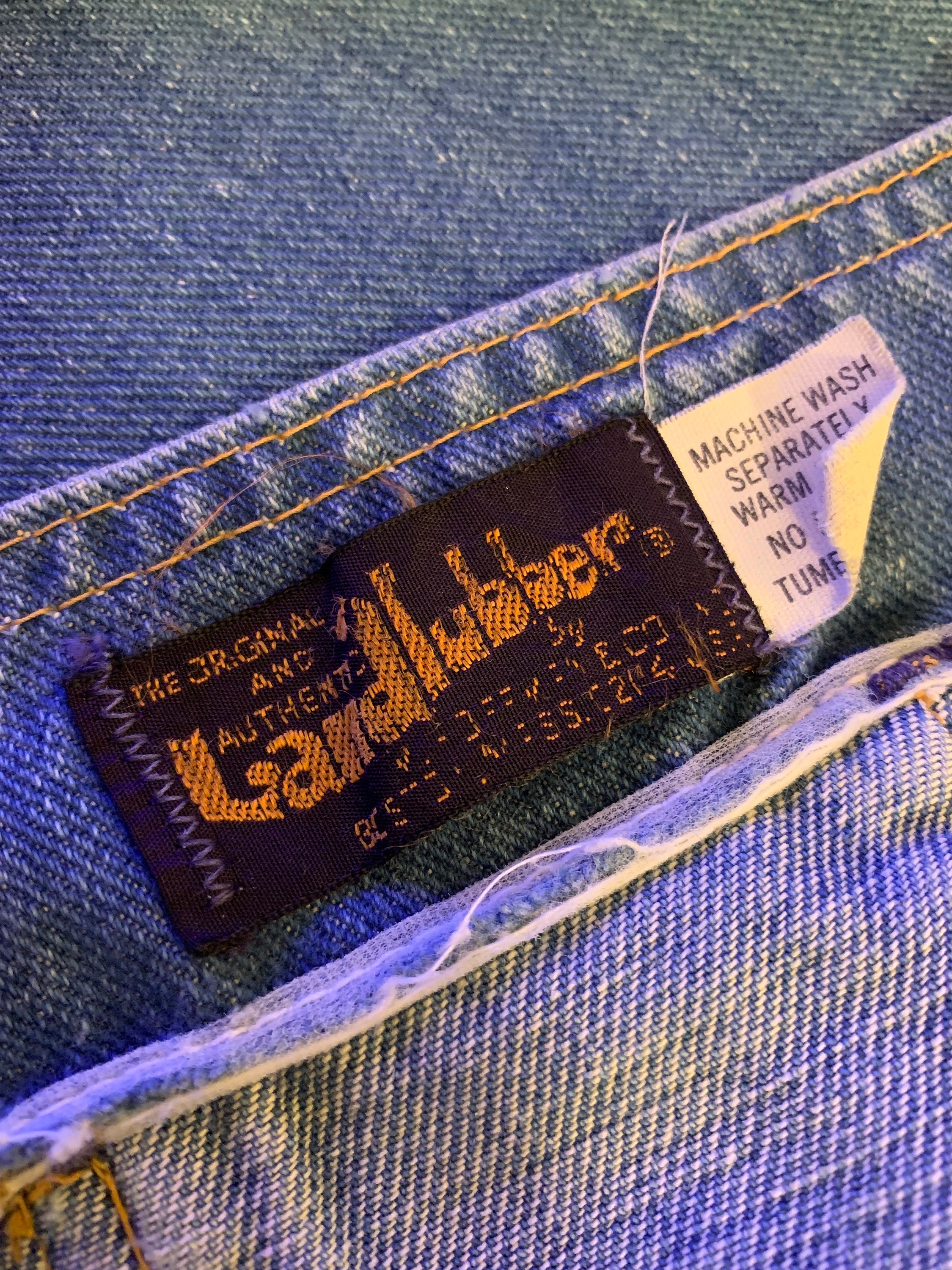 1970s Vintage Landlubber Wide Leg Denim Bib Overalls Jeans XS/S Hippie ...