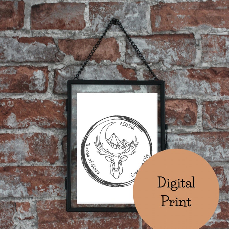 Sarah J Maas, ACOTAR, Throne of Glass, Crescent City Print, Bookish ...