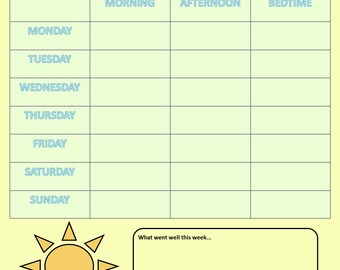Minions Reward Chart for Kids, Chore Chart, Behaviour Chart, Digital ...