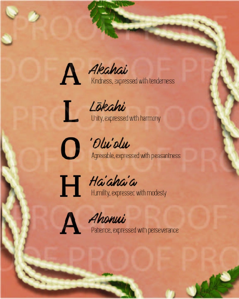 Aloha Pikake Graphic Digital Download, Printables, Wall Art 8x10 - Etsy