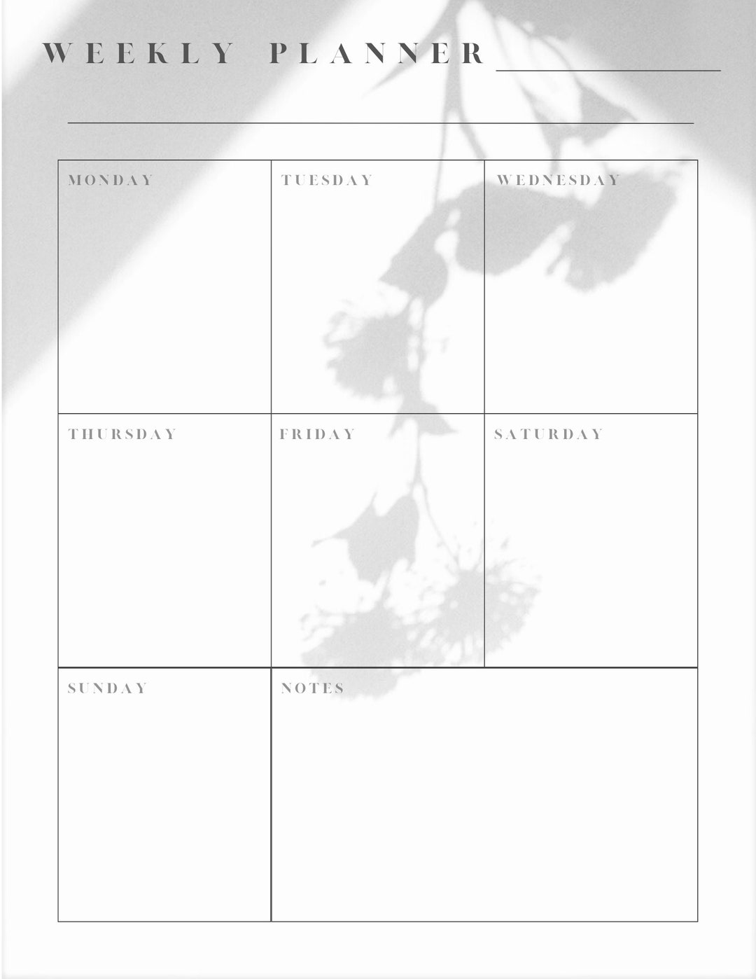 Weekly Planner Print Dark Academia Gothic Romantic - Etsy
