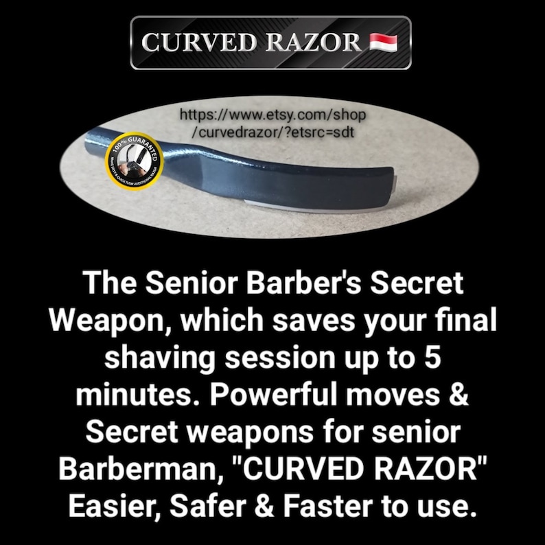 Curved Razor for Barber's and Salon's type-c Regular - Etsy