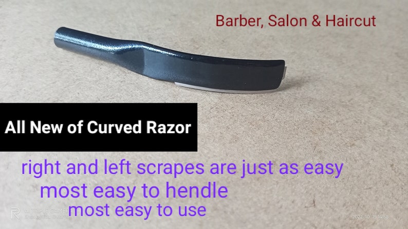 Curved Razor for Barber's and Salon's type-c Regular Easier, Fast and ...