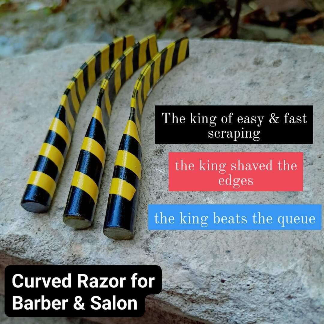Curved Razor for Barber's and Salon's type-c Regular Easier, Fast and ...