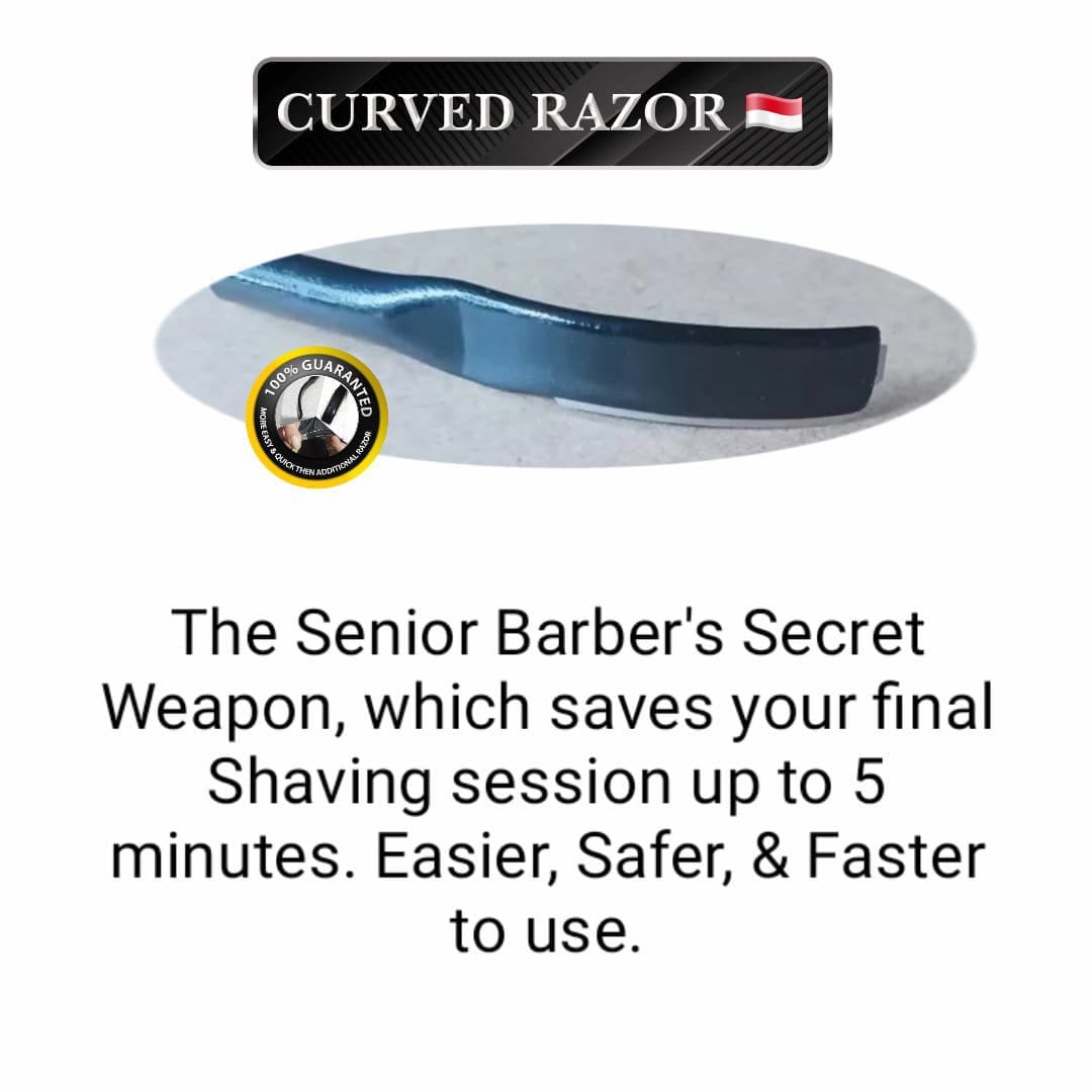 Curved Razor for Barber's and Salon's type-c Regular Easier, Fast and ...