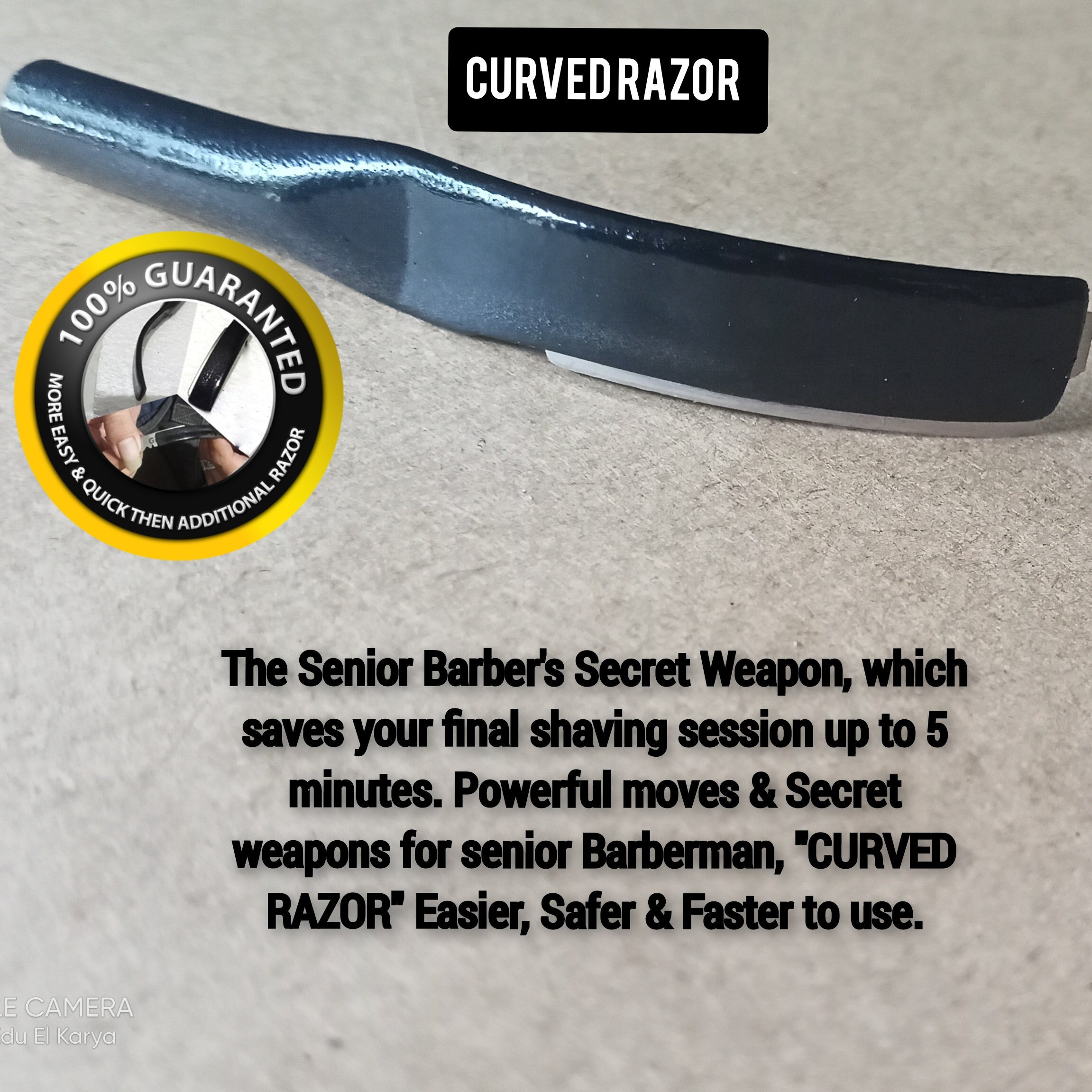 Curved Razor for Barber's and Salon's (type-c Regular) Easier, Fast and ...