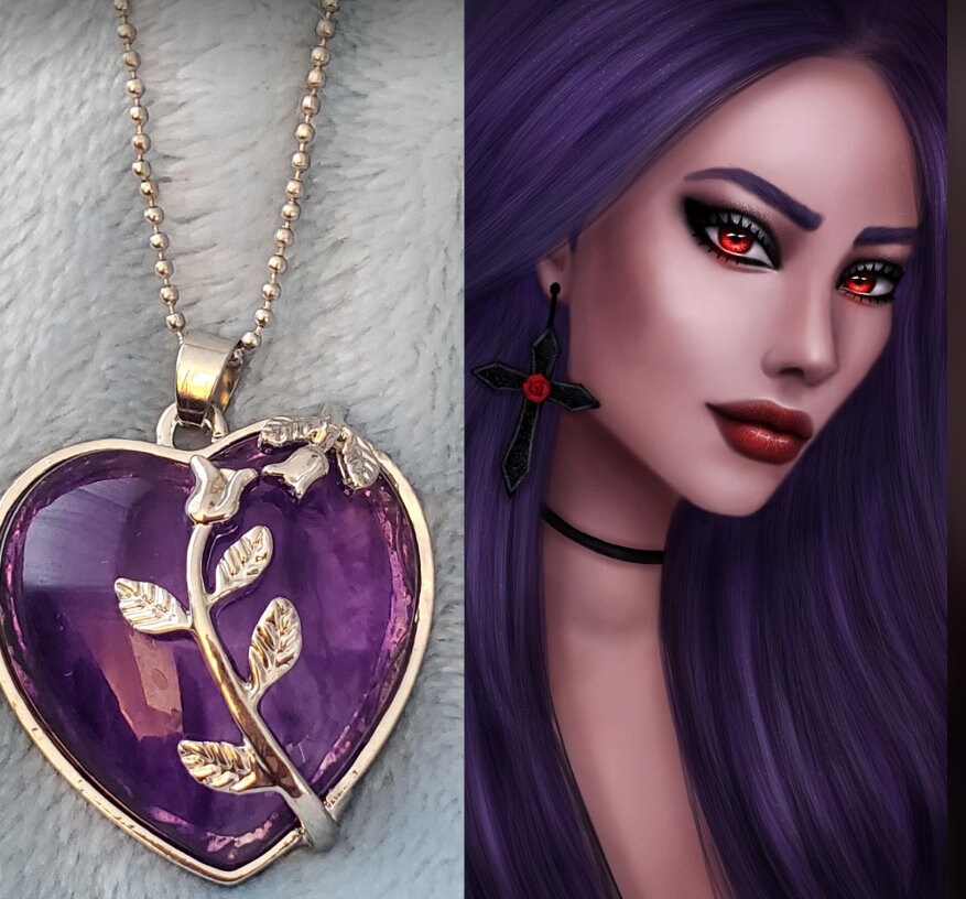 Sanguine Female Vampire Companion Necklace - Etsy