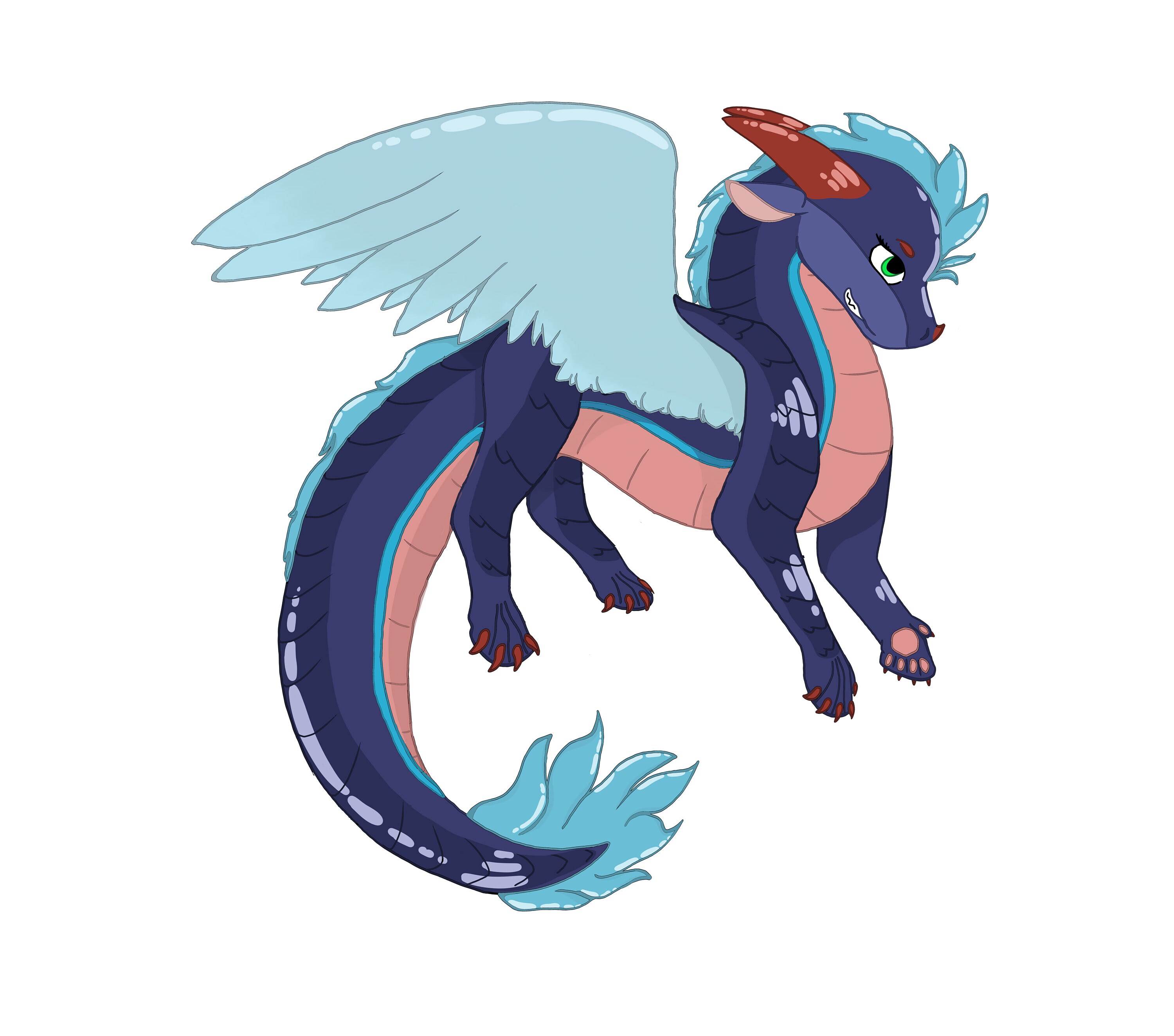 Digital Dragon Illustration - Etsy