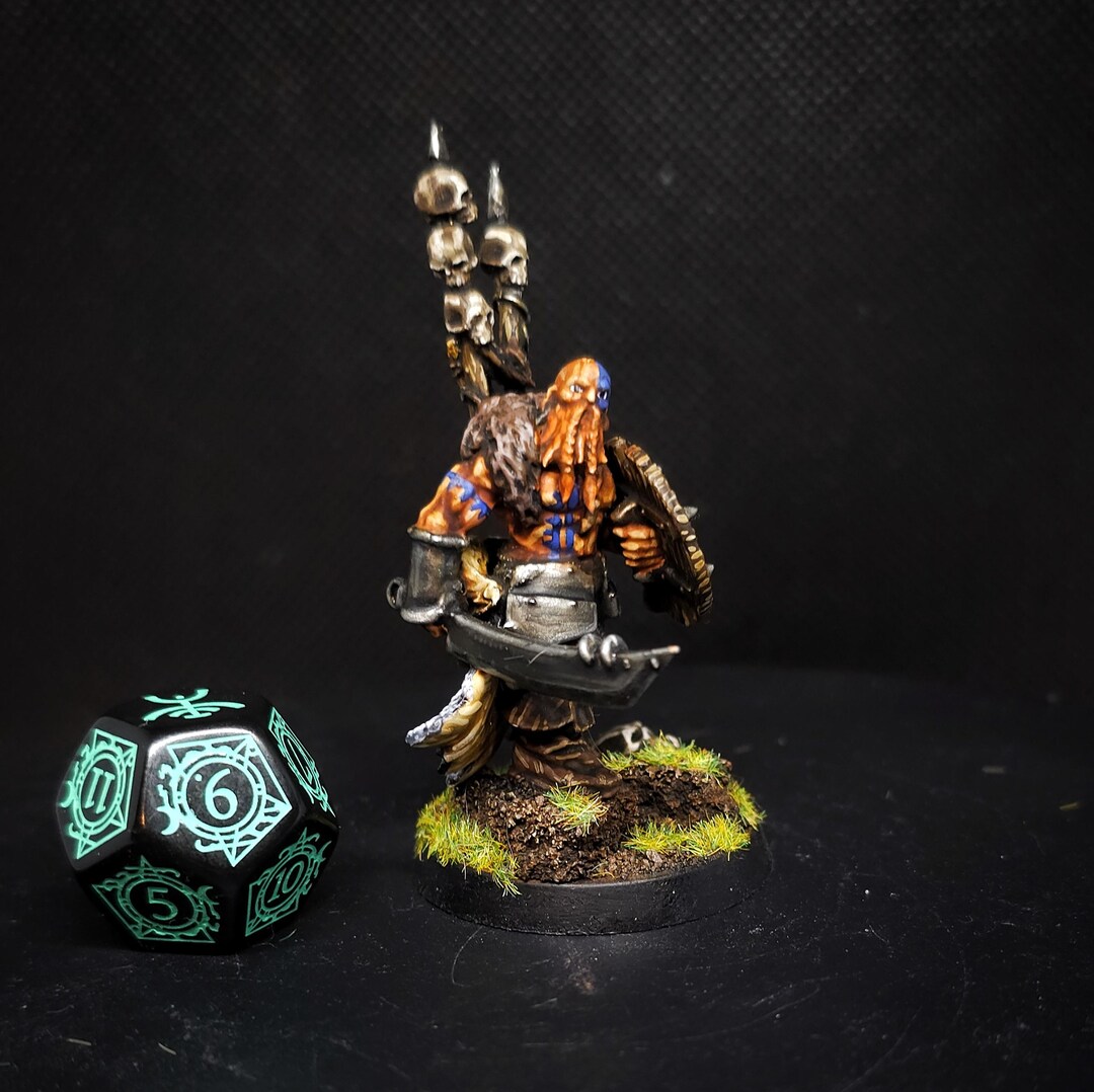 Hand-painted Dungeons and Dragons Barbarian Miniature Kitbash - Etsy