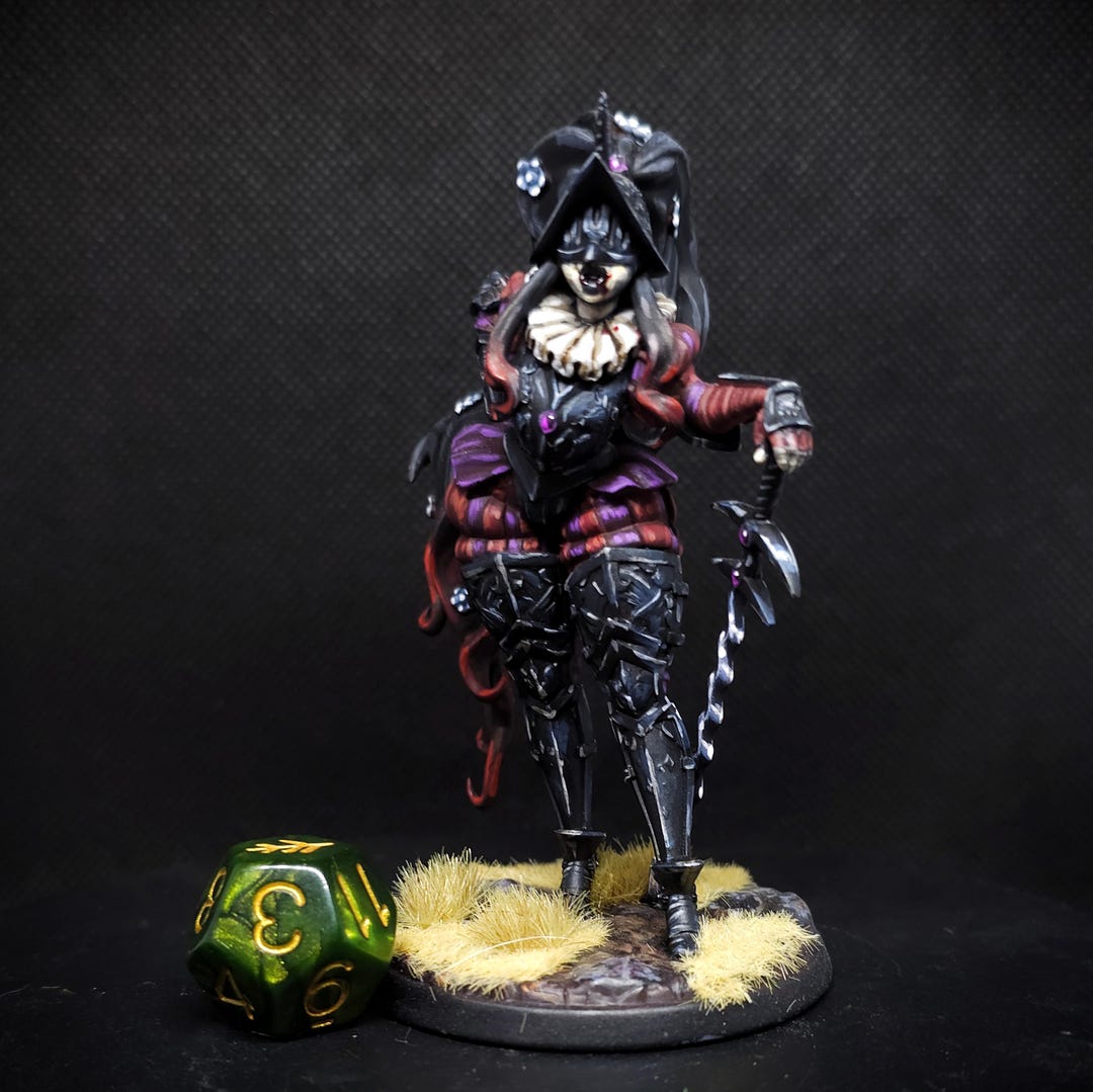 Hand Painted 75mm Lady Inez Display Miniature Landsknecht Twin Goddess ...