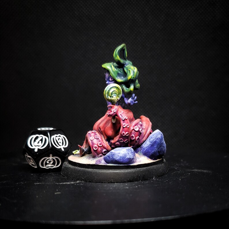 Painted 28mm Dungeons and Dragons Takonoori Octopus Merfolk Miniature ...