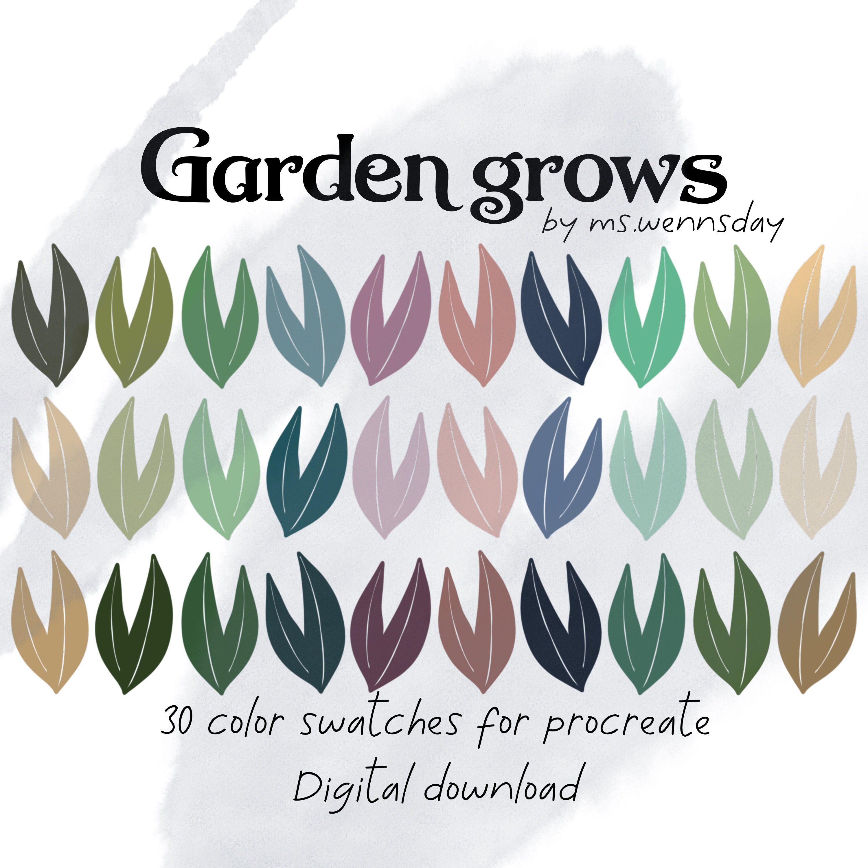 Garden Grows Procreate Color Palette DIGITAL Instant Download Procreate ...