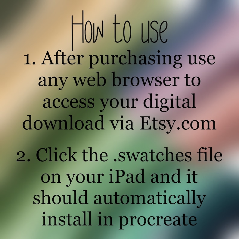 Procreate Color Palette 30 Colors DIGITAL Instant Download Cottage Core Garden Colors - Etsy
