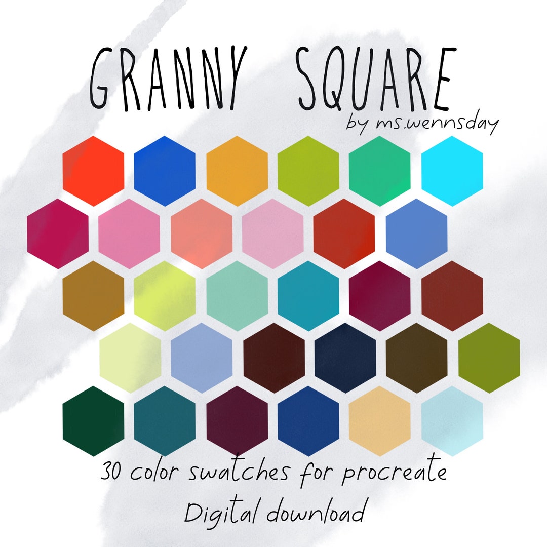 Granny Square Procreate Color Palette DIGITAL Instant Download ...