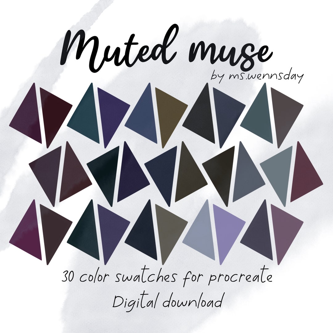 Muted Muse Procreate Color Palette DIGITAL Instant Download Procreate ...