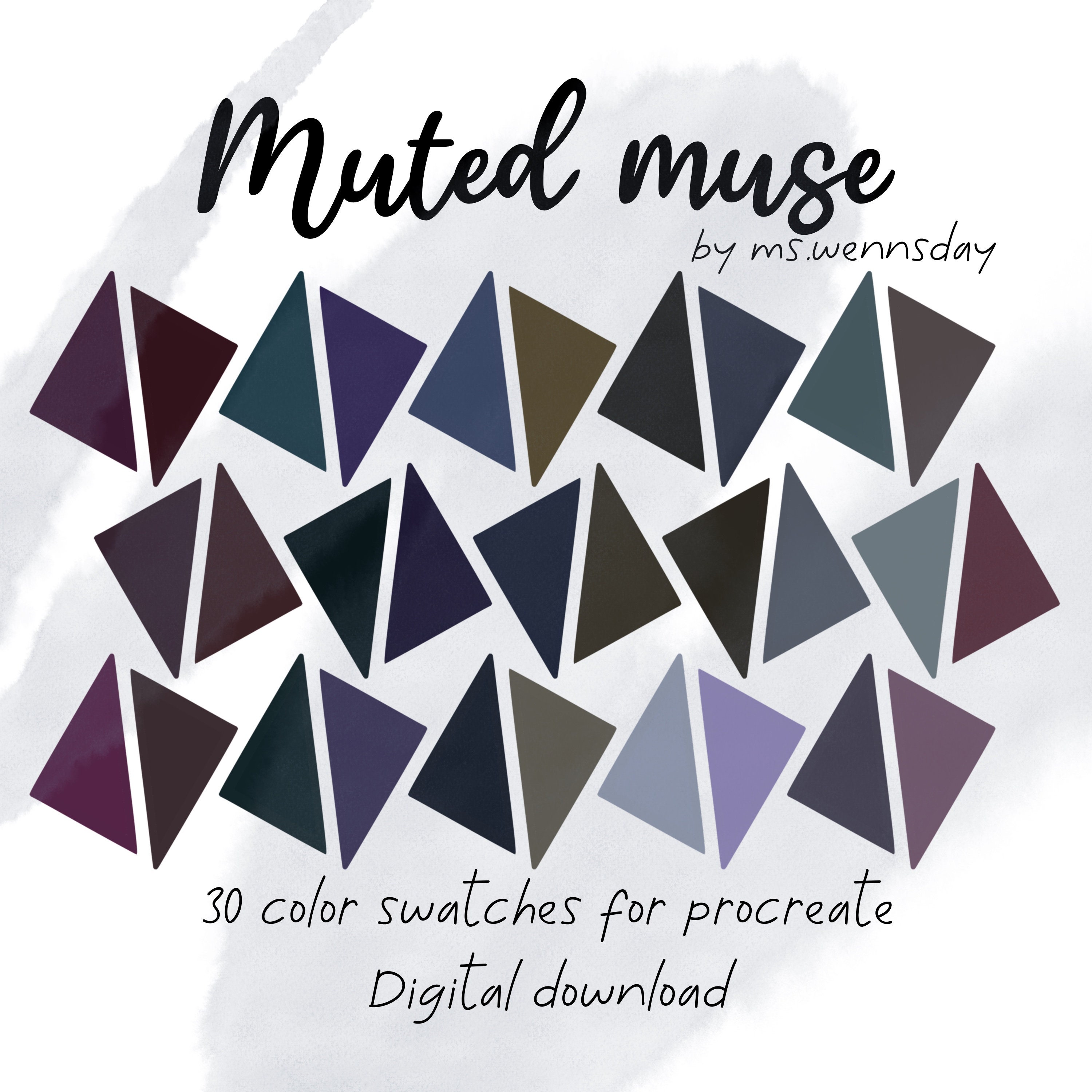 Muted Muse Procreate Color Palette DIGITAL Instant Download Procreate ...