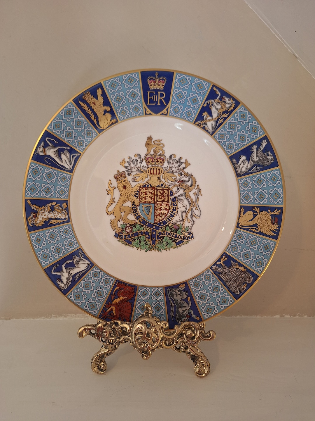 The Queen's Silver Jubilee Plate - Etsy