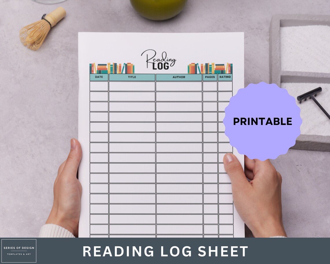 Ultimate Printable Reading Log Book Tracker US Letter, Half Letter, A4 ...