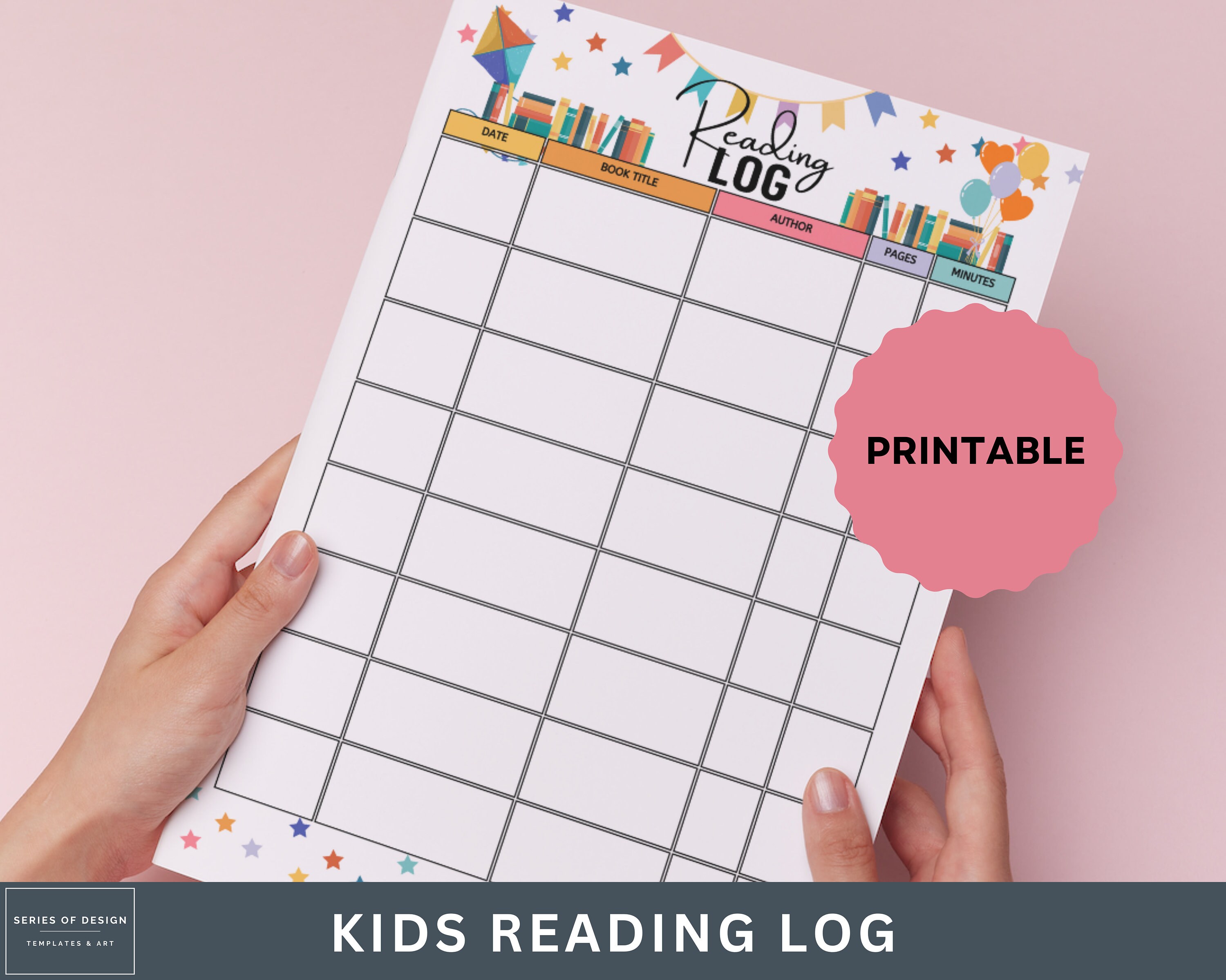 Kids Reading Log Ultimate Printable Reading Tracker A4, A5, US Letter ...