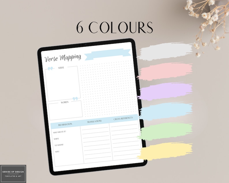 Bible Verse Mapping Printable Template - PDF - Etsy