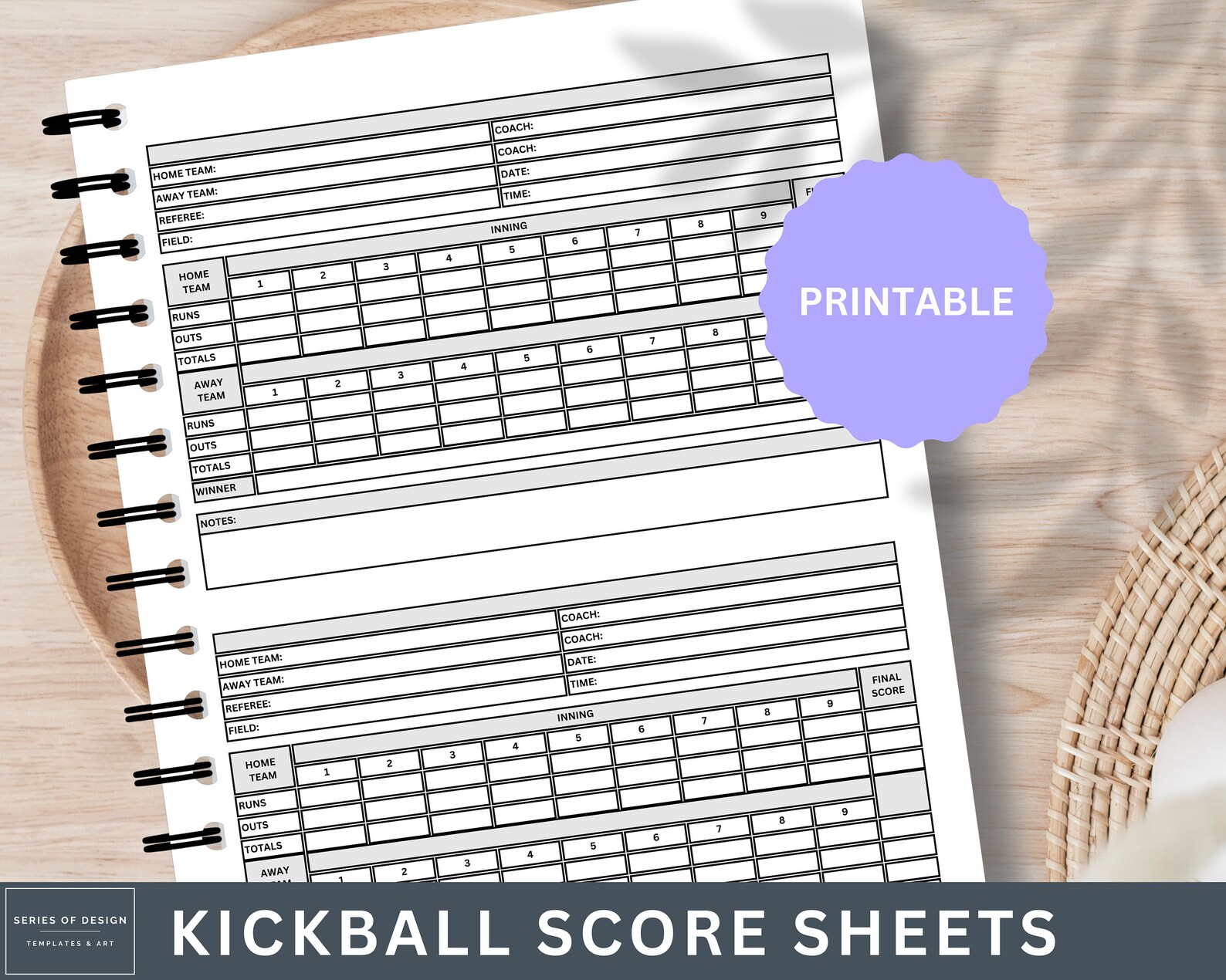 Kickball Score Sheets - Your Essential Kickball Game Tracker ...