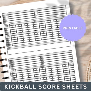 Kickball Score Sheets - Your Essential Kickball Game Tracker ...