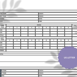 Kickball Score Sheets - Your Essential Kickball Game Tracker ...