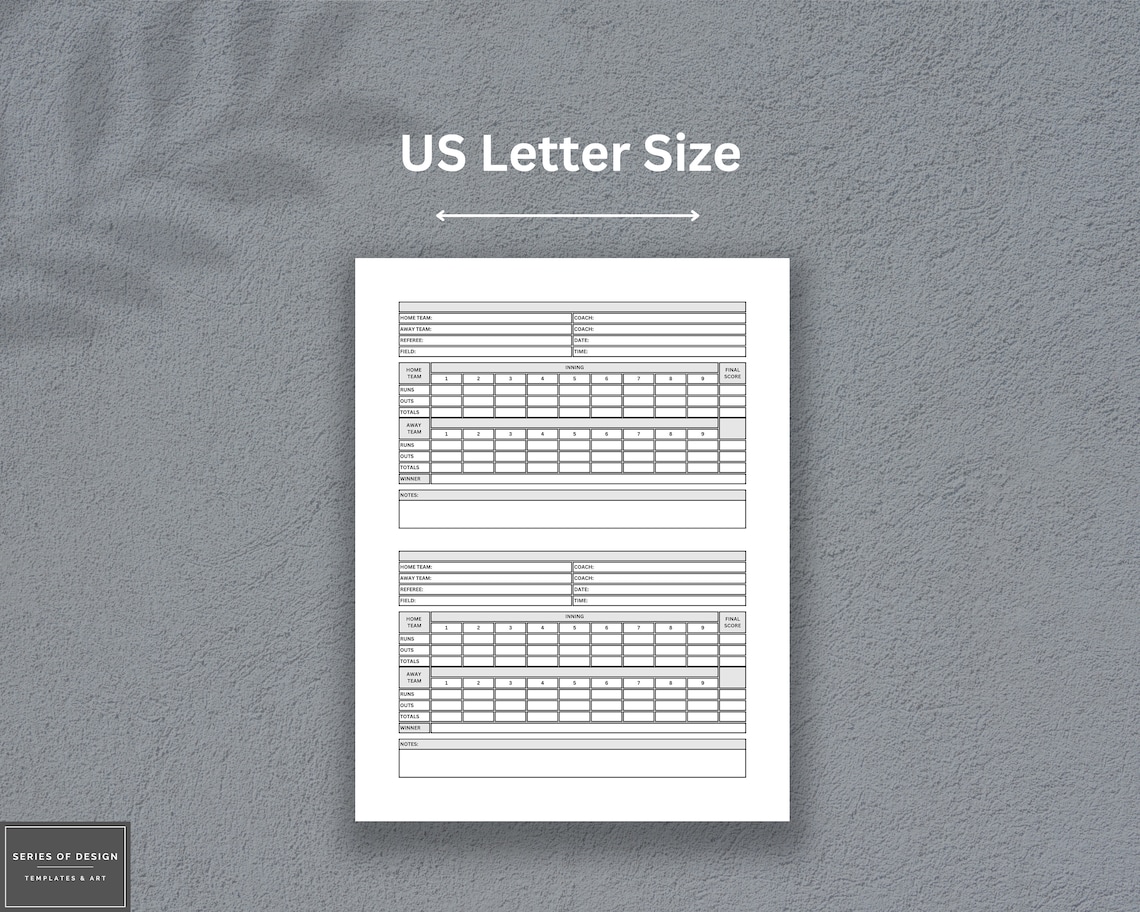 Kickball Score Sheets - Your Essential Kickball Game Tracker ...