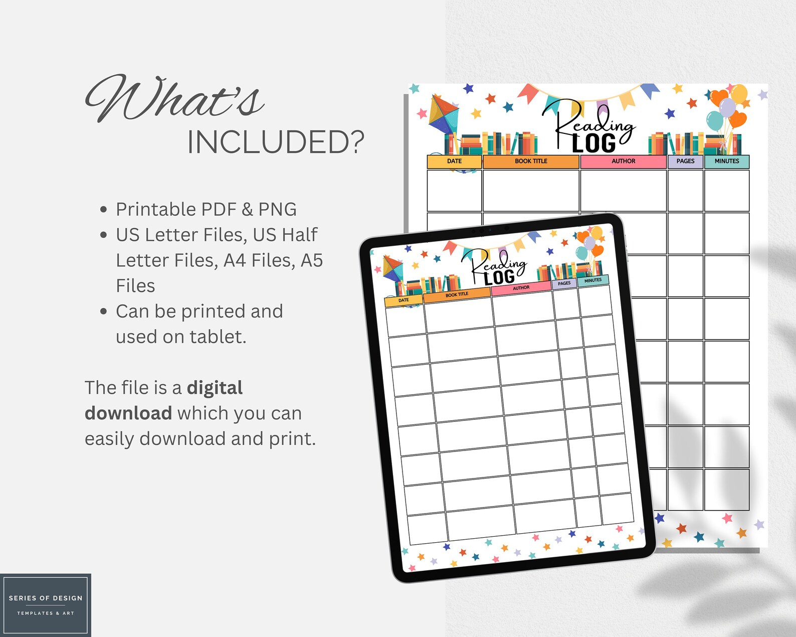 Kids Reading Log Ultimate Printable Reading Tracker A4, A5, US Letter ...