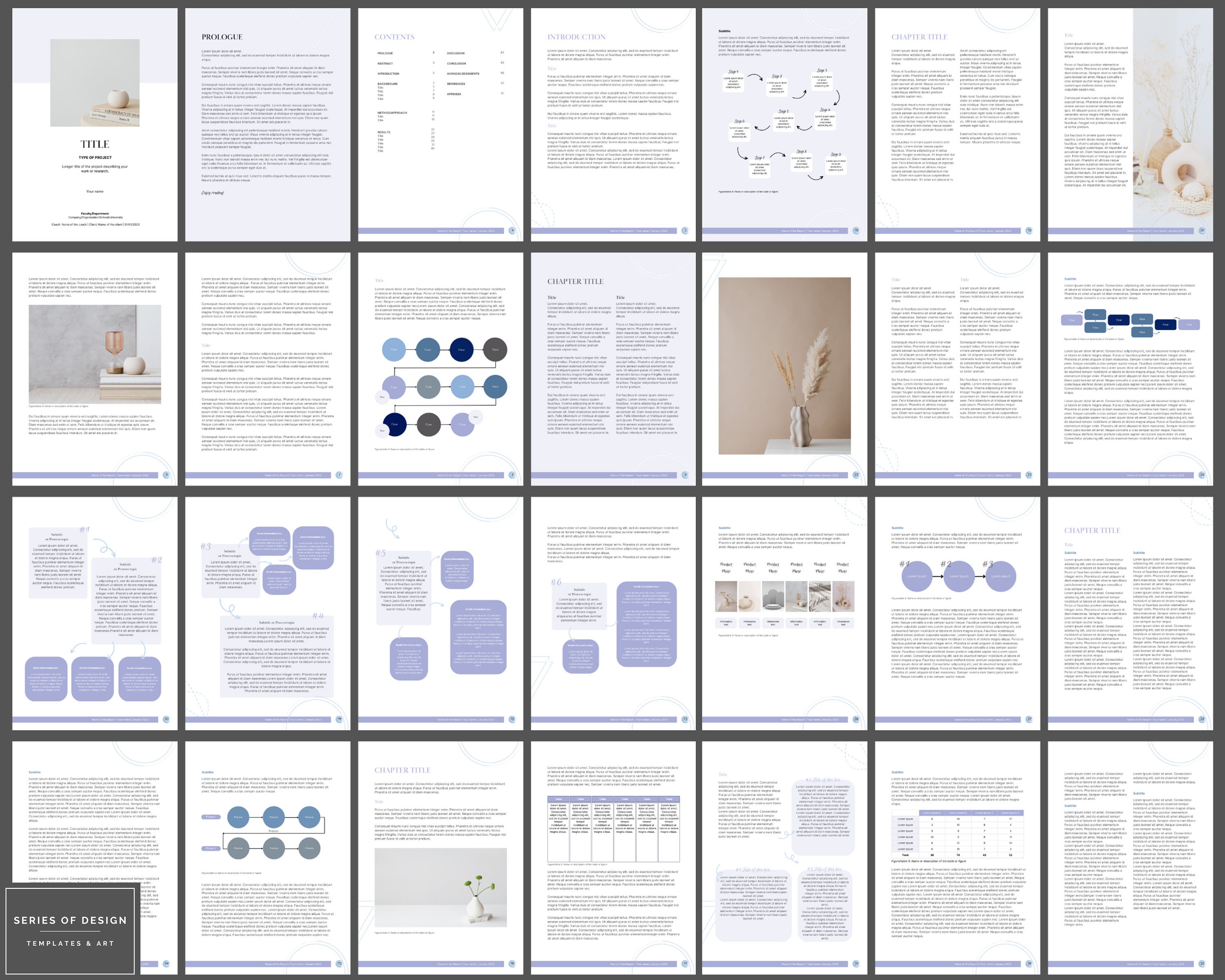 Professional Report Template - Editable Report With Visuals and ...