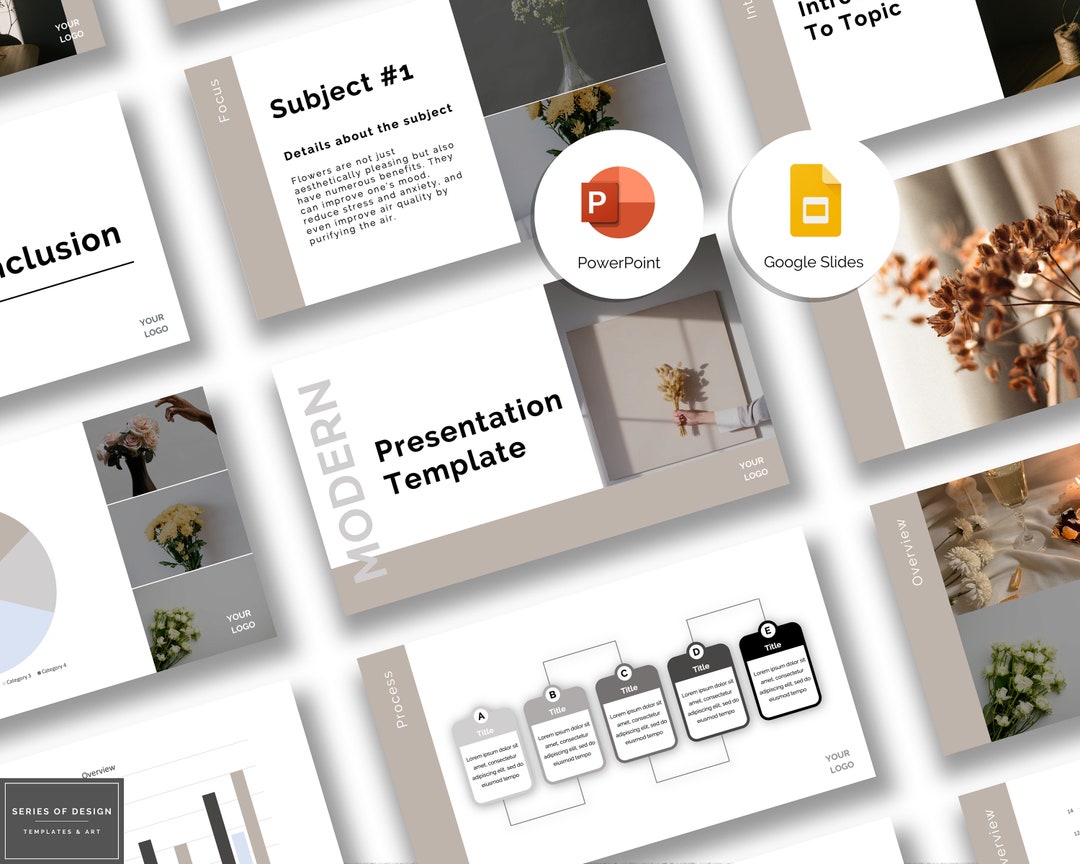 Modern Slides Template - Editable Google Slides & Powerpoint Slides ...