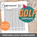 Golf Scorecard PDF - Printable Golf Score Sheets - 18 Holes - Multiple ...