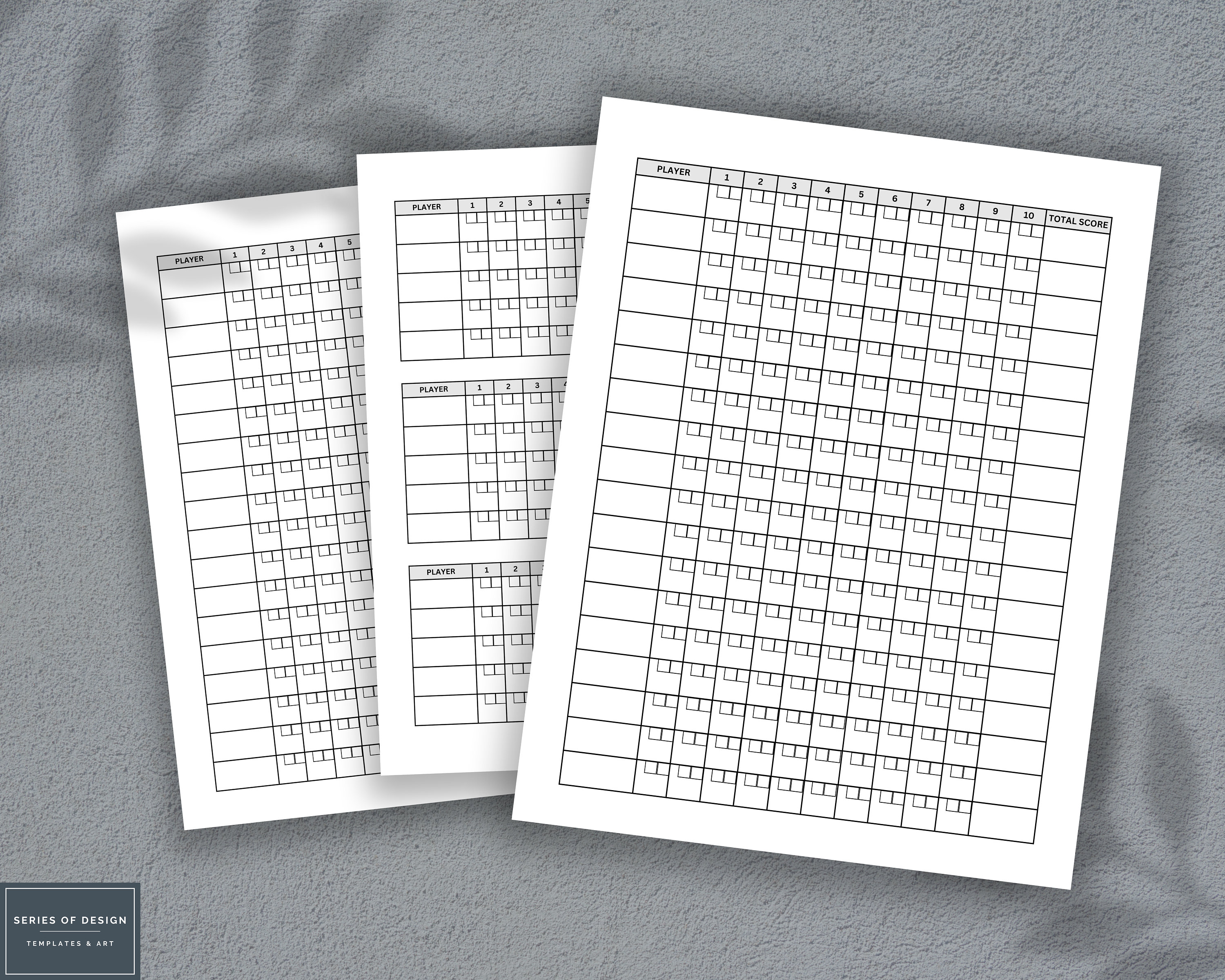 Bowling Score Sheets – 4 Versions, US Letter Sizes (PDF) - Etsy