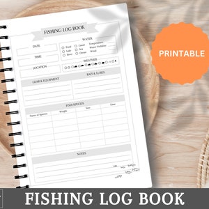 Fishing Log Book Printable - Fishing Journal for Anglers - Etsy